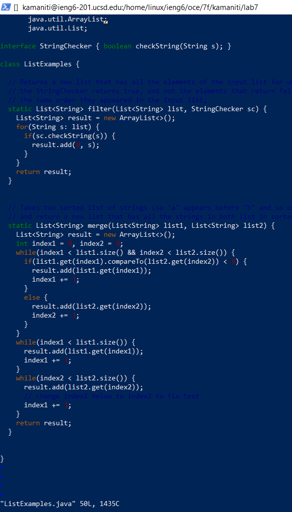 Lab Report 4 - Vim (Week 7) | cse-15l-lab-report